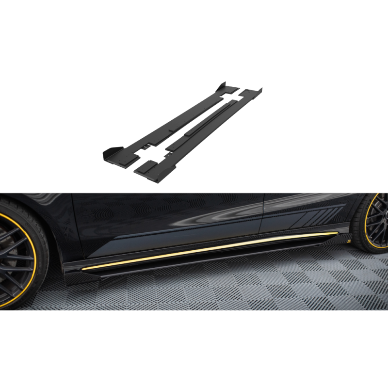 Añadidos laterales Street Pro + Flaps Mercedes-AMG CLA 45 C117 Facelift ...